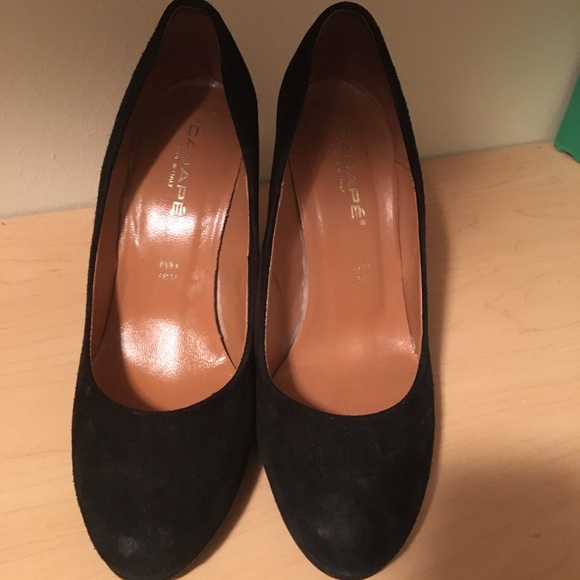 Canape | Shoes | Italian Made Black Suede Pumps | Poshmark